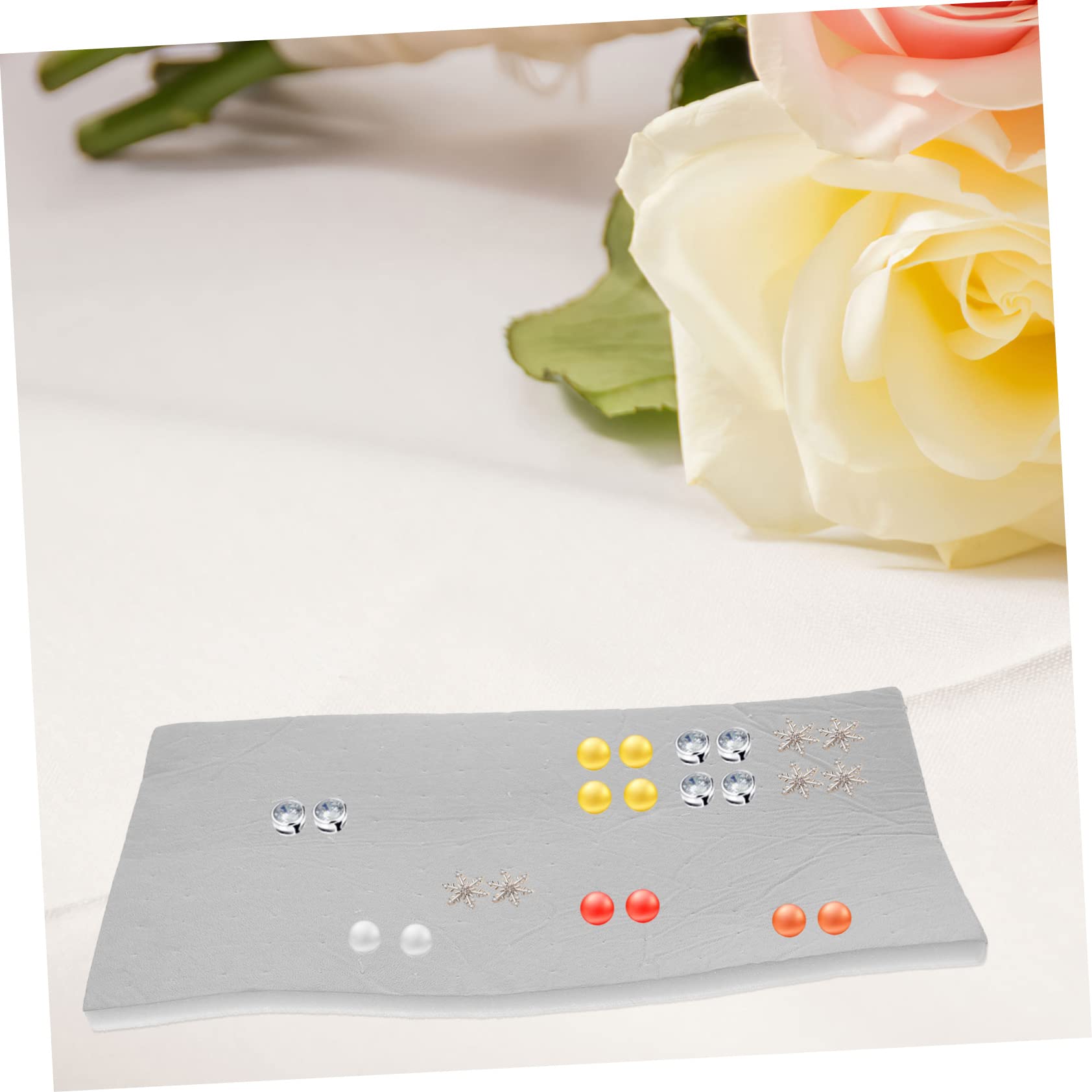 Alipis 198 jewelry sponge pad versatilen earring holder insert jewelry display pad makeup cotton pads foam insert sponge rings stand rings sponge insert jewelry trays boxed
