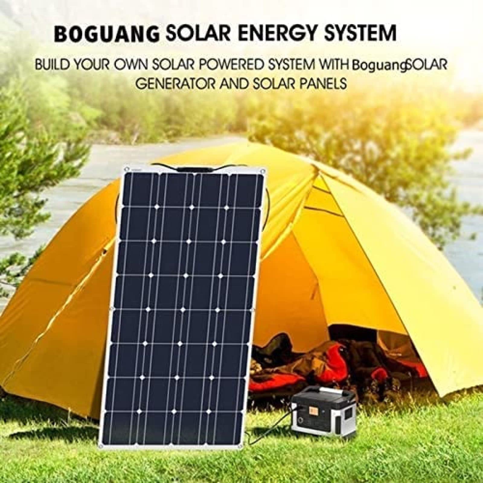 800 Watt Solar Panel Kit Portable Power Station, High-Efficiency Monocrystalline Module PV Power for House Camping Rvs and Tents with 40A Charge Controller,1x800W,Amazing36