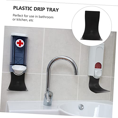 Alipis 3 pcs Water Tray foaming soap Electric soap Dispenser Catch Tray Dispenser Stand Drip Catcher Lip Gloss containers Wall-Mounted Soap Dispenser Tray drip Rack Water Drop Plastic