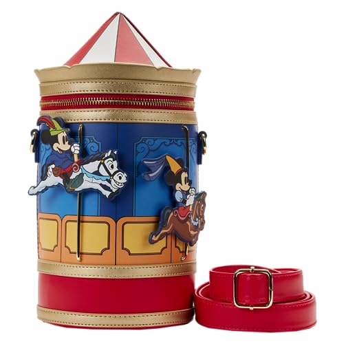 Brave Little Tailor Mickey and Minnie Mouse Carousel Crossbody Bag
