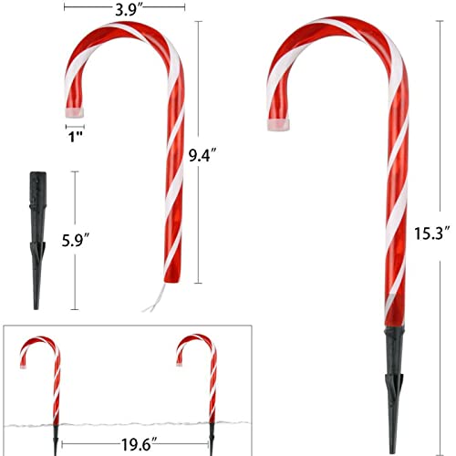 Christmas Candy Cane Lights,5pcs USB Christmas Candy Cane Lights, Outdoor Warm Led Home Garden Pathway Yard Lawn Lights, New Year Christmas Decor