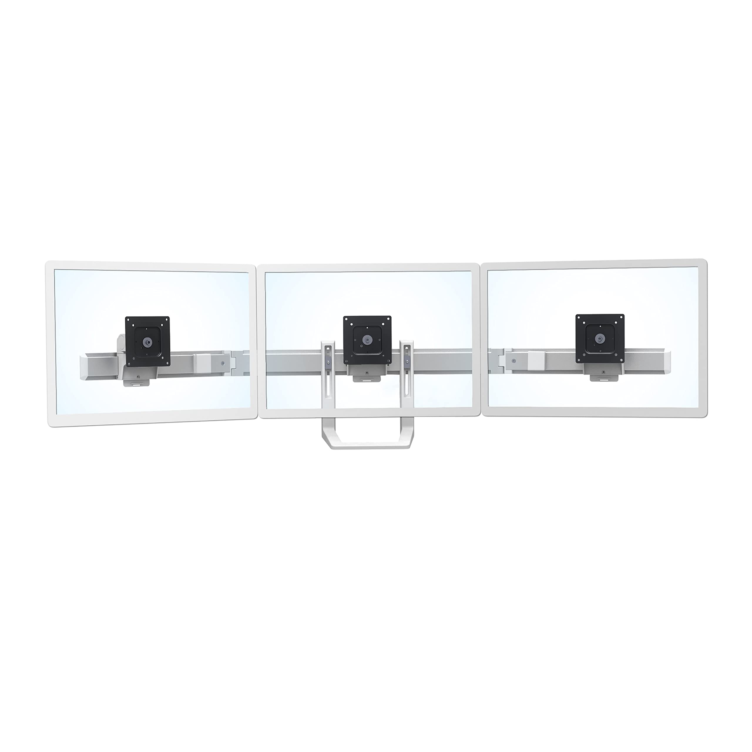 Ergotron – HX Triple Monitor Bow Kit – Add-on for HX Desk and HX Wall Monitor Arms – White