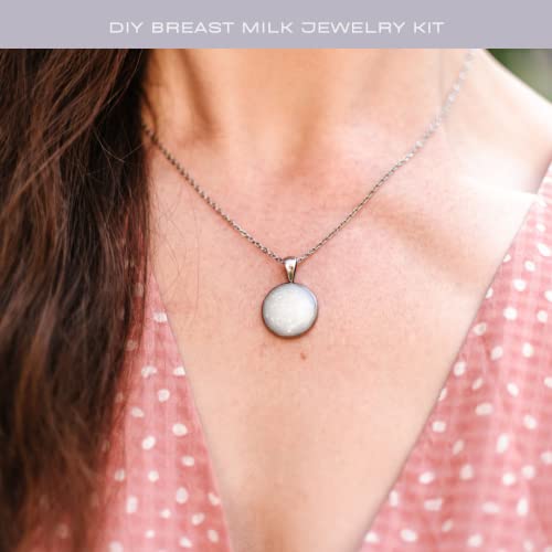 Breast Milk Jewelry DIY Kit - Stainless Steel Keepsake for Breastfeeding Moms