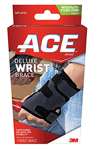 ACE Deluxe Wrist Brace, Left, Large/Extra Large
