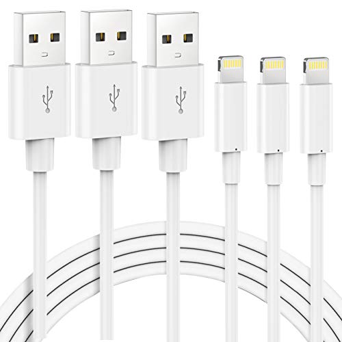 Marchpower iPhone Charger Cord 3Pack 6FT-Lightning Cable MFi Certified USB A iPhone Charging Cord Long Durable for iPhone 14 13 12 11 Pro Max Mini SE 10 X Xs Max XR 8 7 6 Plus 5S iPad Mini Pro iPod
