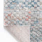 Rugs.com Leipzig Collection Area Rug β 8' x 10' Multi Low-Pile Rug Perfect for Living Rooms, Large Dining Rooms, Open Floorplans