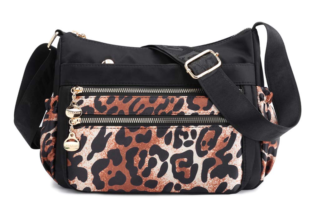 Collsants Small Nylon Crossbody Bag Everyday Purse for Women Travel Shoulder Bag Multi Pocket (zb)