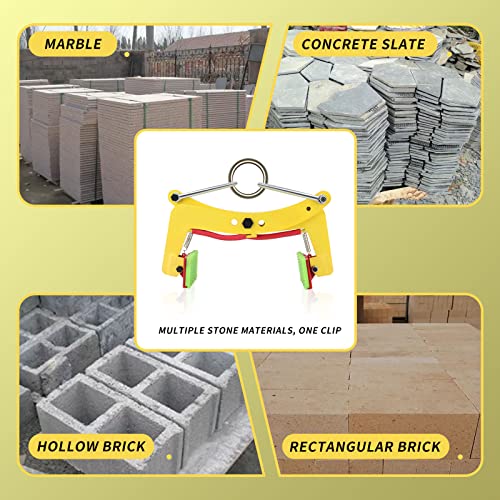 Lifting Clamps Beam Jaw Opening Adjustable, Plate Lifting Clamps Beam of Glass Slabs/Metal Sheet/Granite Island, Roadside Stone Clamp Curb,D325