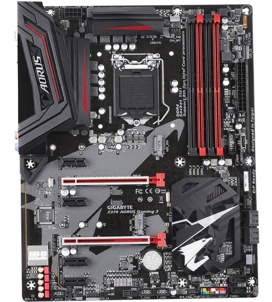 Gigabyte Z370 AORUS Gaming 3 Intel LGA1151/ATX/2xM.2/Front USB 3.1/RGB Fusion/Fan Stop/CrossFire Motherboards