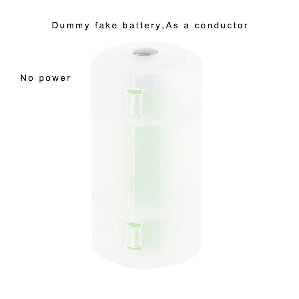 S-YUWEN 2m 1.5V 3V 4.5V 6V LR20 D Cell Battery Eliminator with US Plug USB Power Adapter 2m Cable Replace 1 to 4pcs 1.5V LR20 D Size Battery
