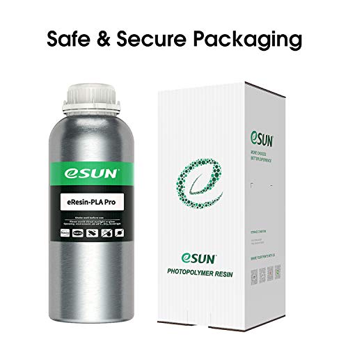 eSUN High Precision 3D Printer Resin Pla Plant-Based Resin Pro Low Odor Fast Curing Uv Photopolymer Resin 3D Printing Liquid for 405nm LCD Monochrome Screen Printer Color Screen Printer