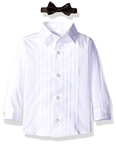 Nautica baby boys 4-piece With Dress Shirt, Bow Tie, Jacket, and Pants Tuxedo, Black, 18 Months US