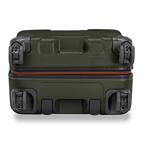 Briggs & Riley Torq Hardside Carry On Luggage with Spinner Wheels 22 inch. USB Charging Port, TSA-Friendly Locks, Easy Access Hinged Front Pocket, Green