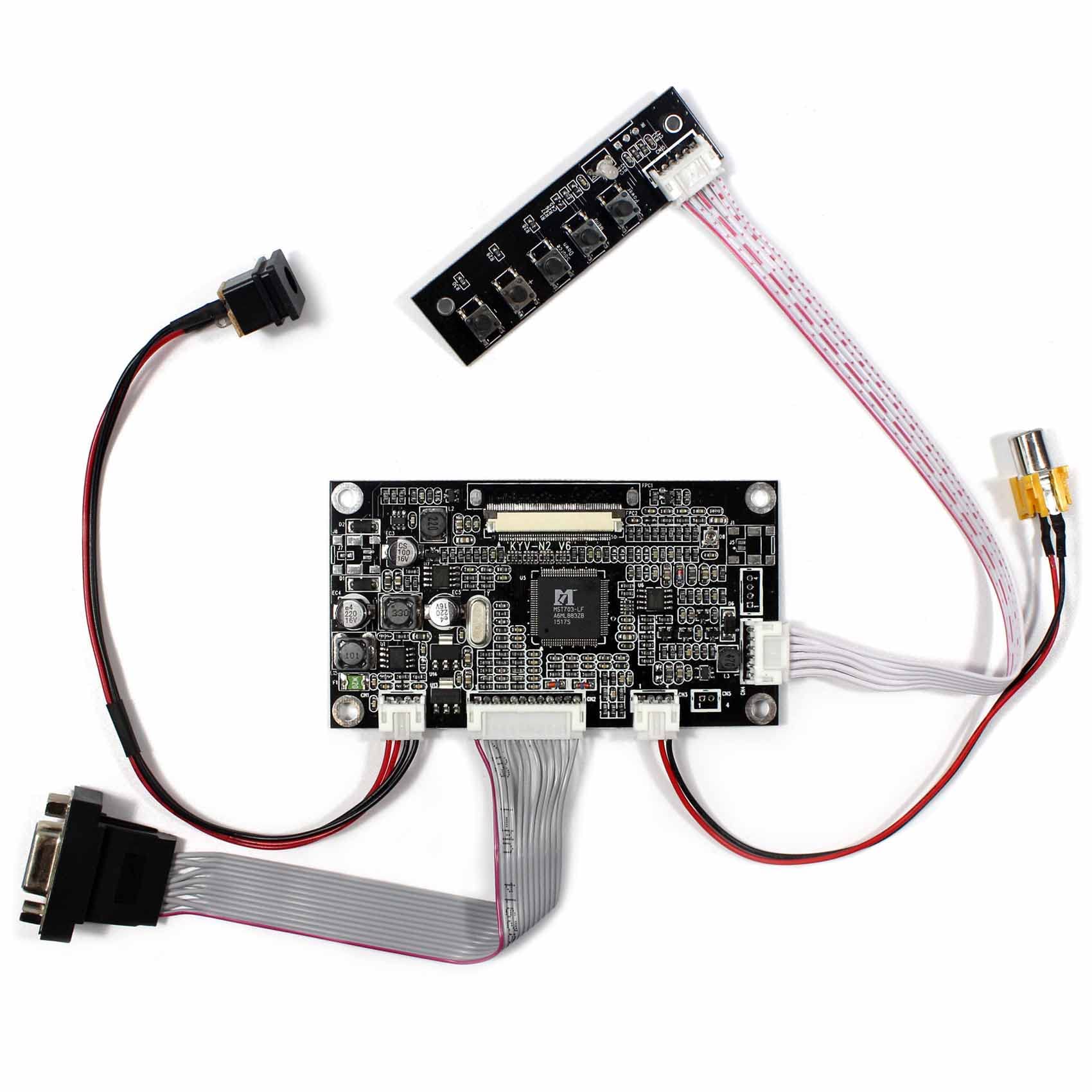 VSDISPLAY 5" 5 inch 640x480 LCD Screen ZJ050NA-08C Replcace AT050TN22 V1 with VGA AV Controller Board
