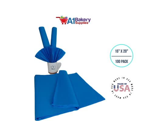 Gift Wrap Color Tissue Paper Gift Wrap Tissue Paper Brilliant Blue 15 x 20 inch 100 Sheets