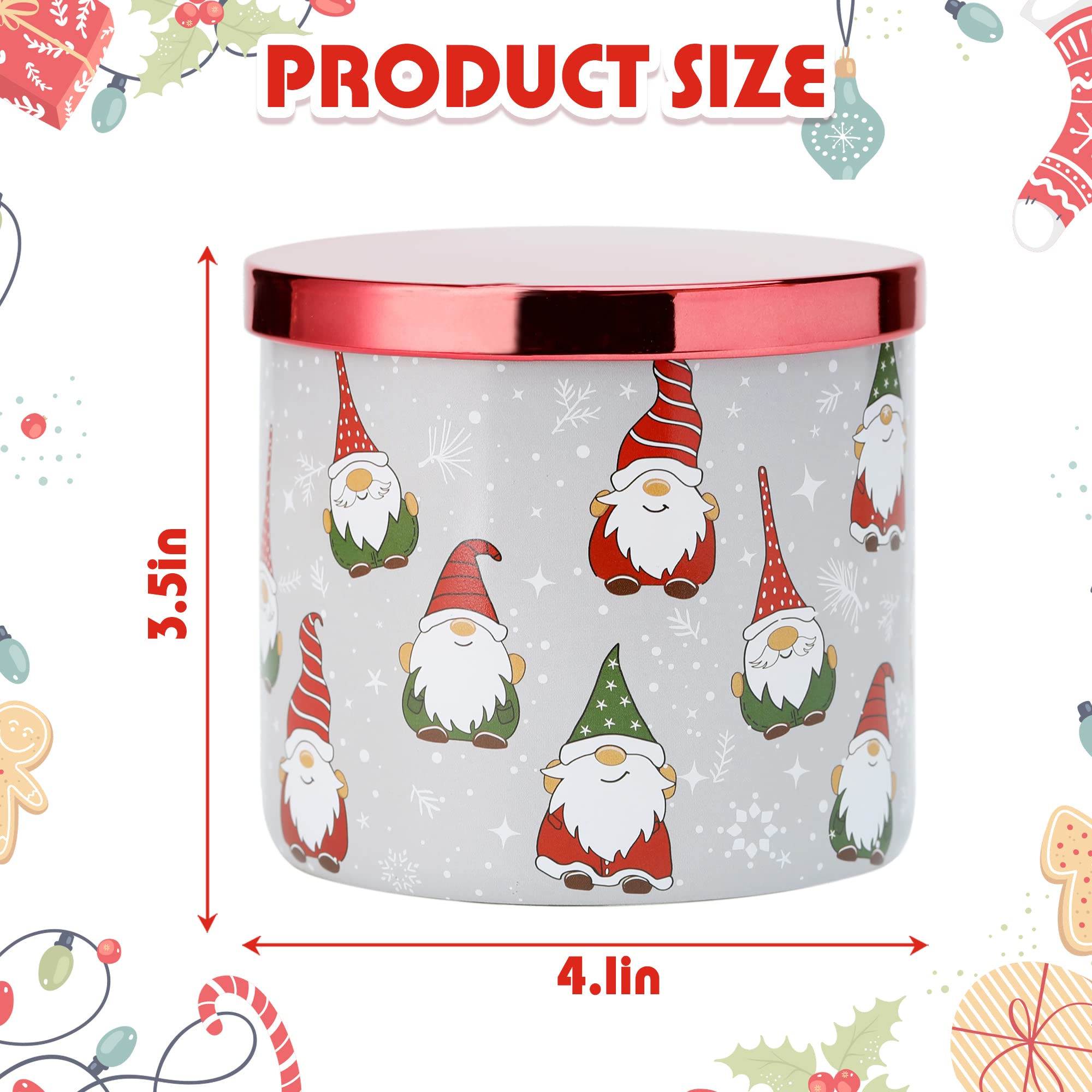 Christmas Candle, Xmas Cookies Scented Candle, Large 3 Wicks, 14 oz