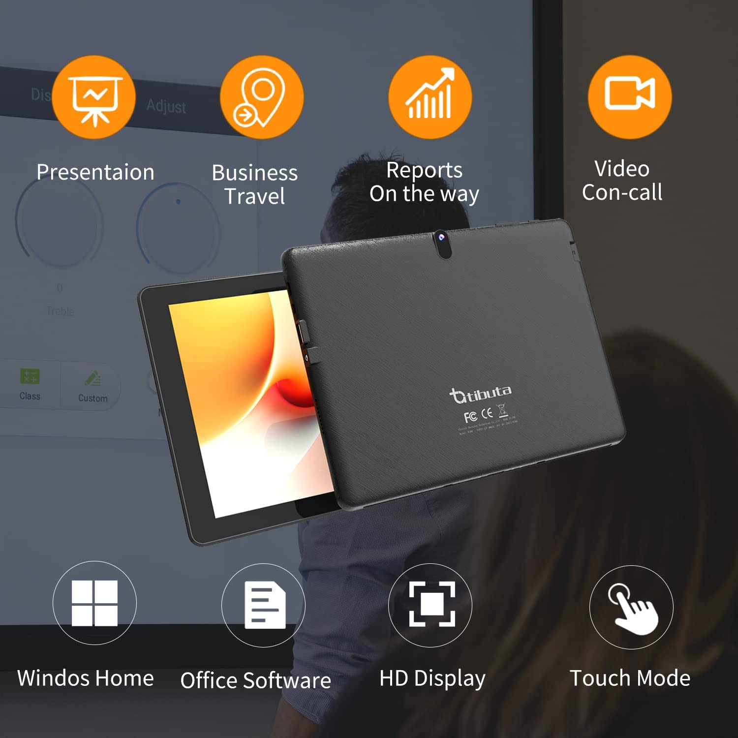 8.9 inch Tablet Computer Windows 11,Mini Laptop with Windows System, Intel N4020 CPU, 4GB RAM+64GB ROMStorage, 2048×1536 FHD Display Tablet PC with Keyboard and Leather Case.