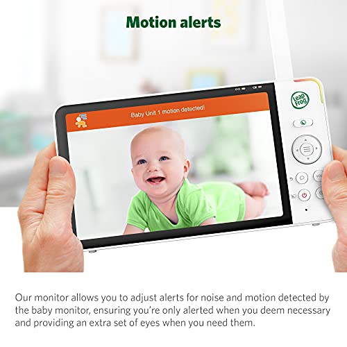 LeapFrog LF920HD Color Night Vision Video Monitor, 7" HD Display, 360 Pan Tilt, Night Light, Temp & Humidity Sensor, Up to 15Hrs Video Time, Range Up to 1000ft, Secure Transmission