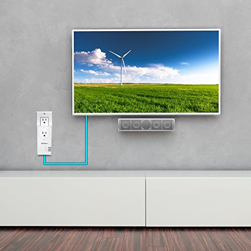 TRENDnet Powerline 1300 AV2 Adapter with Built-in Outlet, Gigabit Port, IEEE 1905.1 & IEEE 1901, Range Up to 300m (984 ft.), TPL-423E, White