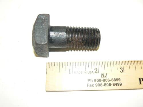 7/8"-9 x 2" Square Head Machine Bolts - Plain Steel Finish - Lot of 15 Pcs. HQ