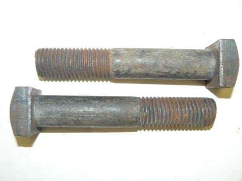 7/8"-9 x 5" Square Head Machine Bolts - Plain Steel Finish - Lot of 5 Pcs. HQ