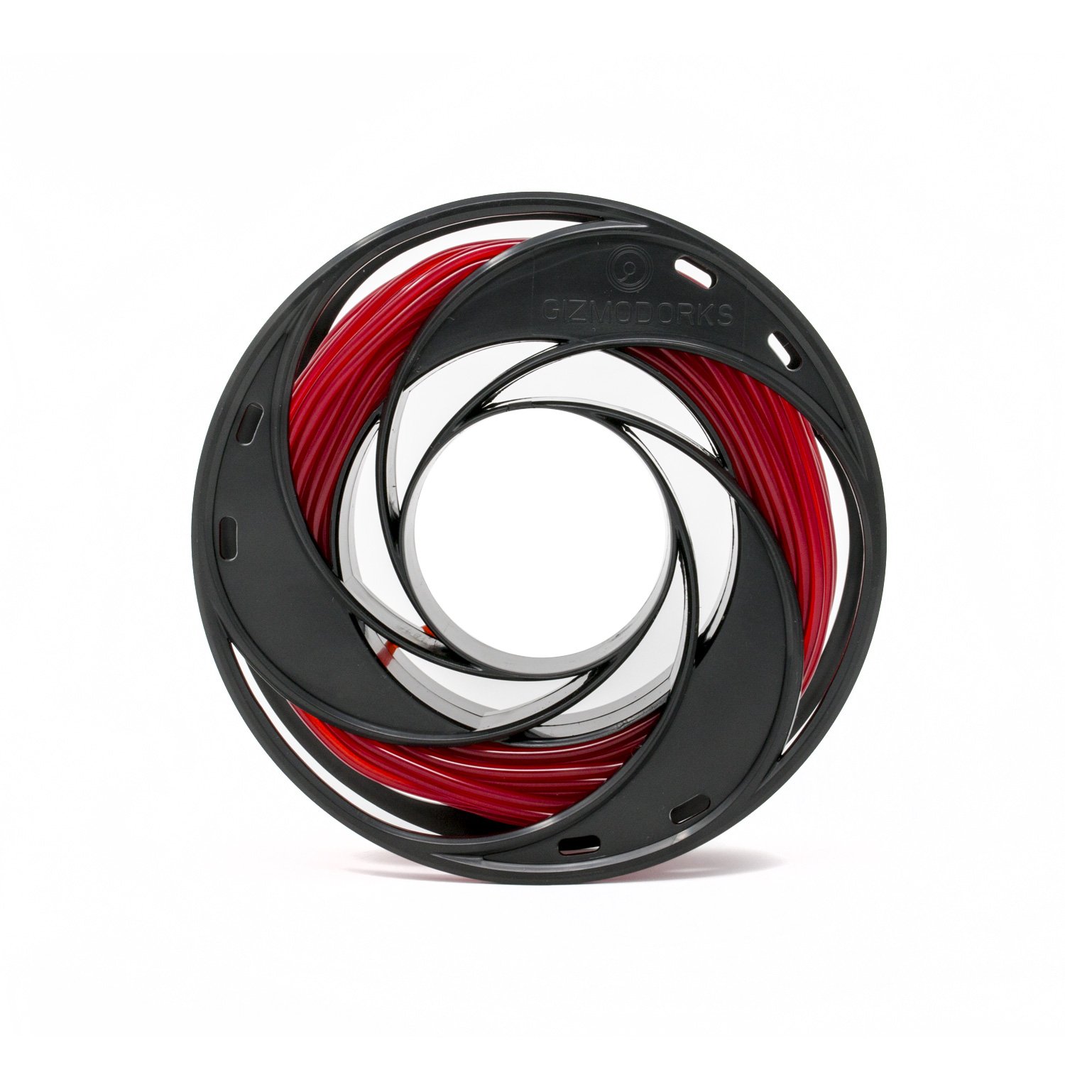 Gizmo Dorks Flexible TPU Filament for 3D Printers 3mm (2.85mm) 200g, Red