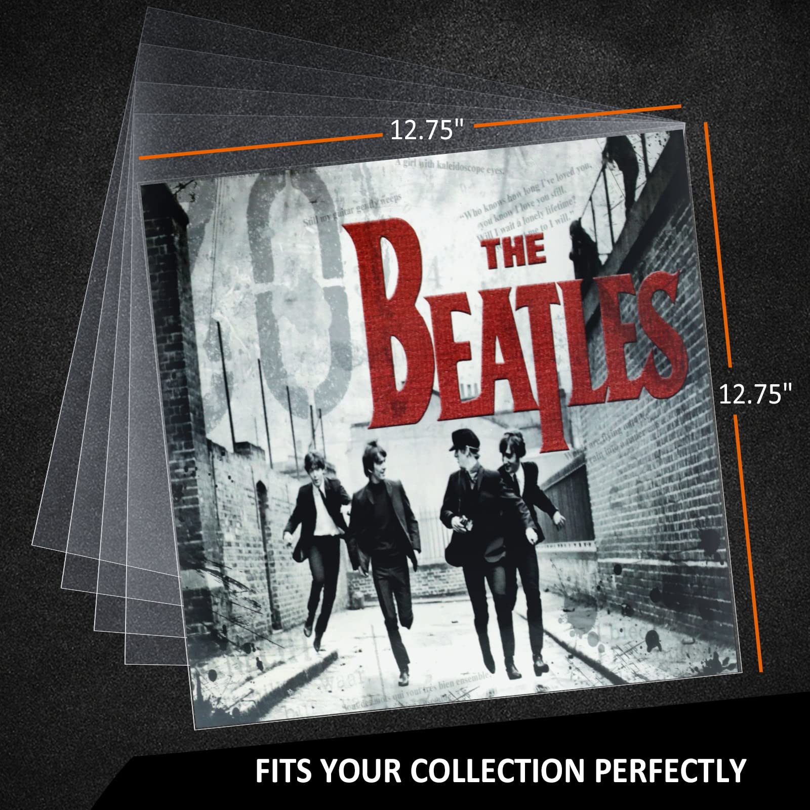 50PCS 12" Vinyl- LP Record Outer Sleeves, Durable & Wrinkle Free, High Clarity, Archival Quality Polypropylene, 3 mil Thick, 12.75" x 12.75"