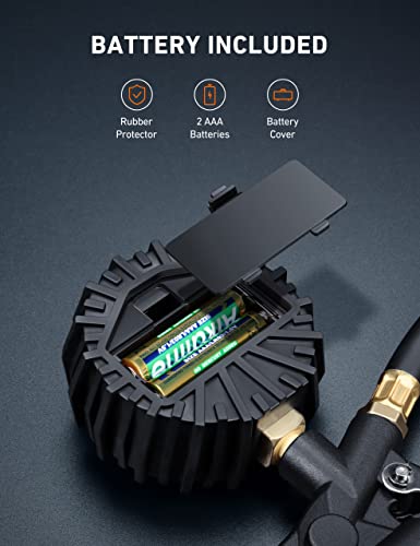 AstroAI Digital Tire Pressure Gauge with Inflator, 250 PSI Air Chuck and Compressor Accessories Heavy Duty with Quick Connect Coupler, 0.1 Display Resolution, Car Accessories for SUV, Truck, RV