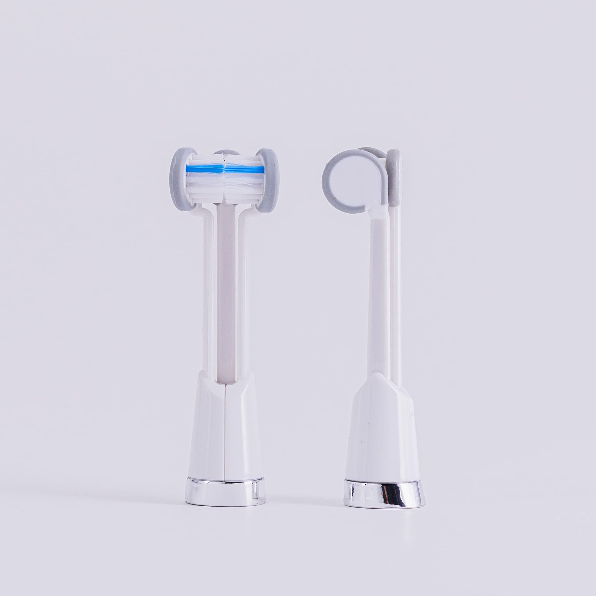 Triple Bristle Kids Sonic Toothbrush | 2 Pack Replacement Head Refill | 3-Sided Brushing to Clean Teeth and Gums | Dentist Created & Approved | Safe on Braces