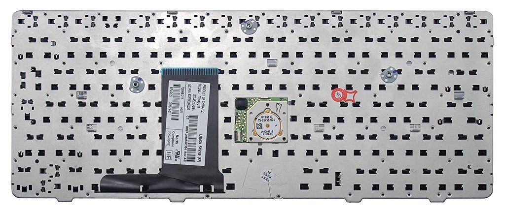 Original New for HP EliteBook 2560p 2570p US Keyboard with Silver Frame