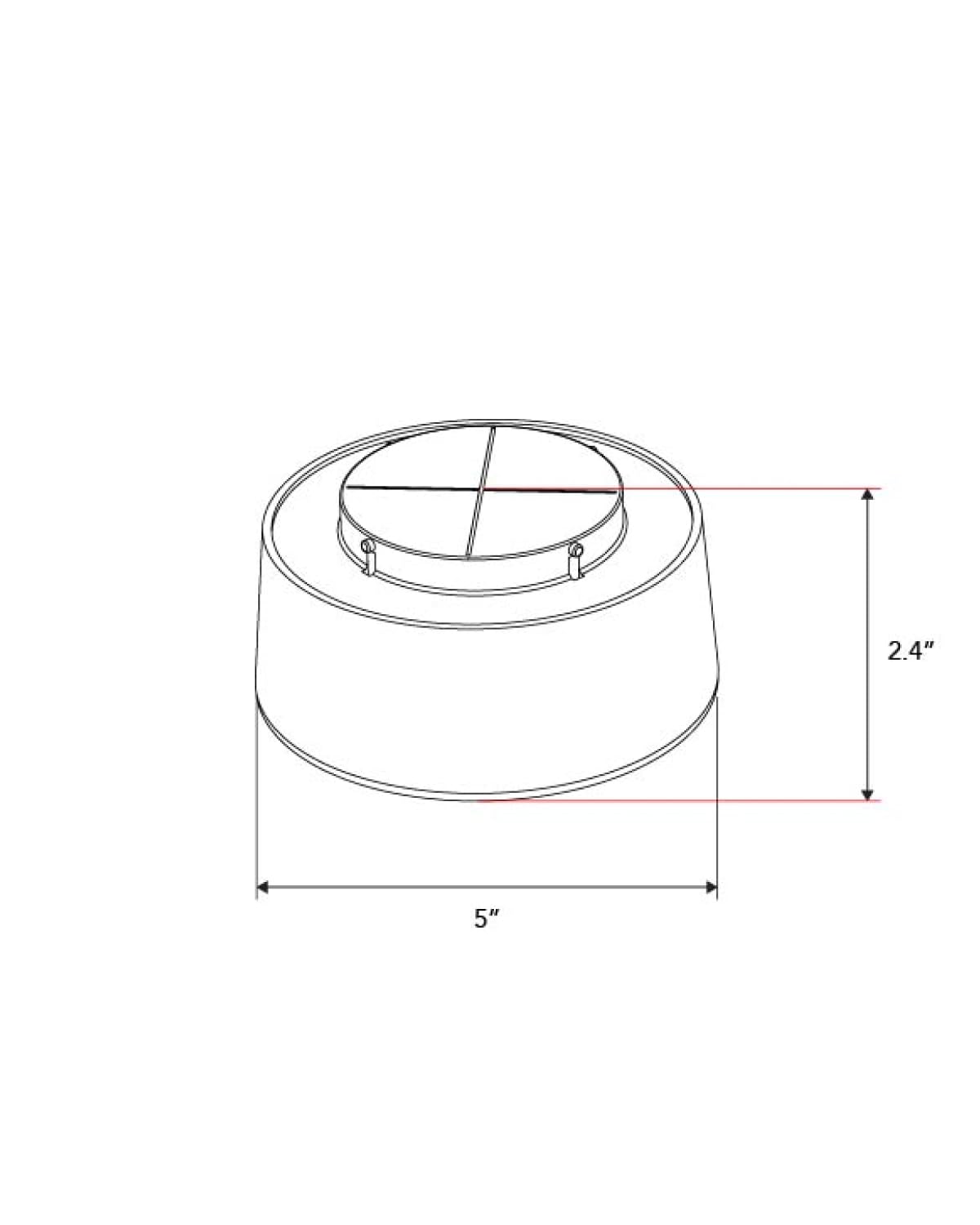 airhood Base Boost | Elevate the Height of Your Portable Kitchen Exhaust Fan | Ideal for Indoor Cooking Updraft (Space Black)