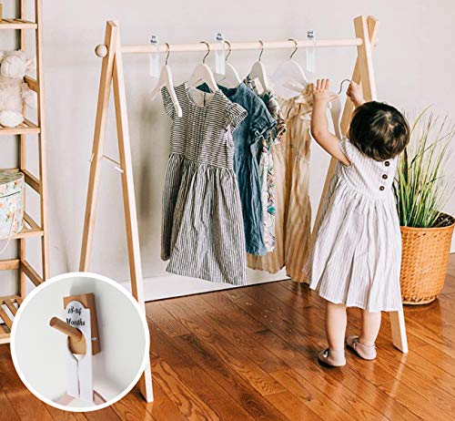 Lemonfilter 12 Pack Baby Wardrobe Dividers Plastic Nursery Closet Dividers Clothing Rack Dividers for Organize Baby's Clothes (White)