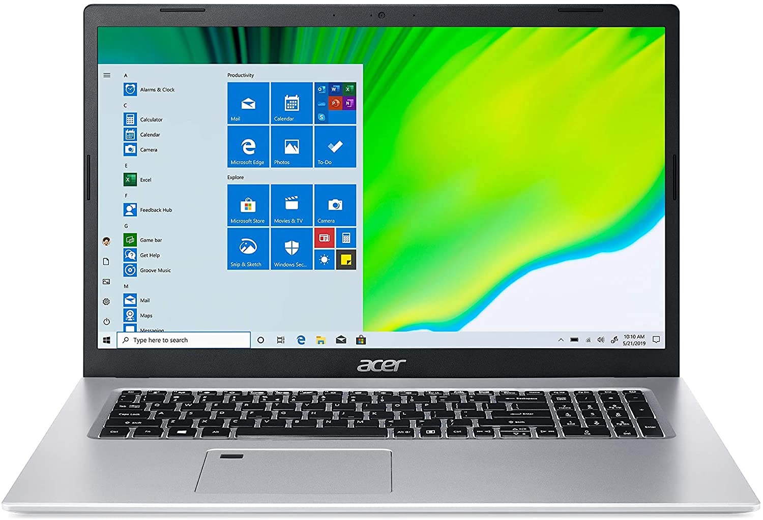 acer Aspire 5 Laptop 2022 | 17.3" FHD IPS | 11th Intel i7-1165G7 Iris Xe Graphics | 36GB DDR4 | 1TB SSD | WiFi 6 Bluetooth RJ-45 | Backlit Fingerprint Reader | Win 10 Pro | TLG 32GB USB