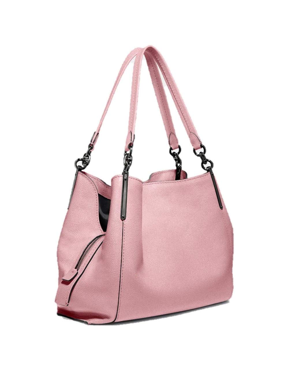 COACH Dalton 31 Leather Shoulder Bag Pewter/Aurora