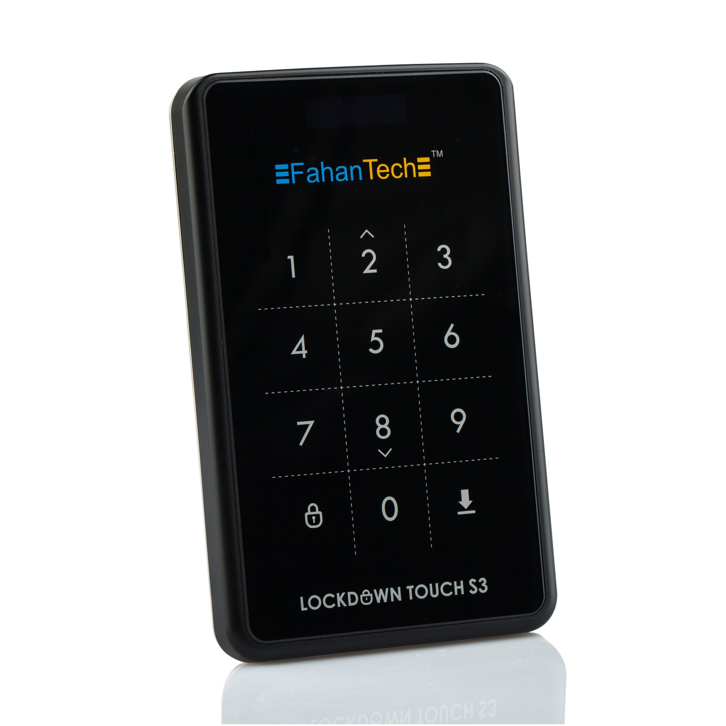 FahanTech Made in Korea - Upgraded SATA III Lockdown Series AES 256-bit Hardware Encrypted Hard Drive Enclosures (SATA III Metal-Black)
