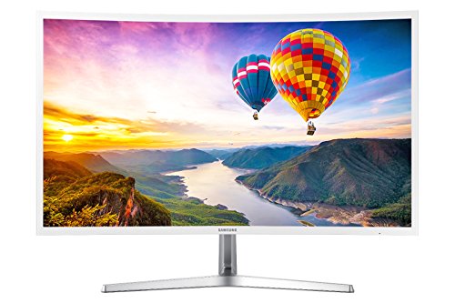 New Samsung 32" Full HD Curved Screen LED TFT LCD Monitor Glossy White MagicBright FreeSync Technology Eco Saving Plus Eye Saver DisplayPort HDMI (LC32F397FWNXZA)