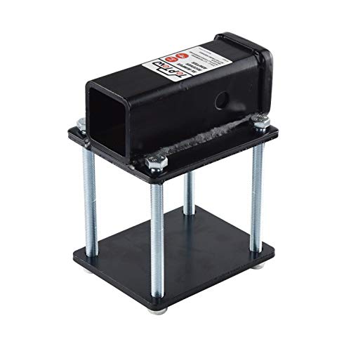 TOPTOW RV Bumper Hitch Receiver 63801 for 4 inch to 4.5 inch Beams, 2 inch Receiver Opening, Fits for Bike Racks, Cargo Carriers Camper-on