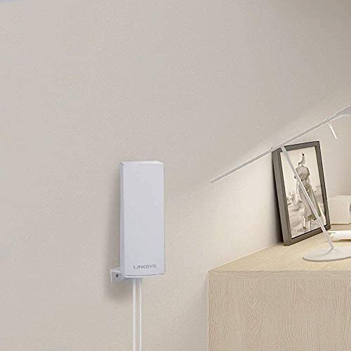 Koroao Wall Mount Holder for Linksys Velop Tri-Band AC2000/AC6600/AC4400/AC2200 Whole Home WiFi Mesh System by Koroao, Linksys Velop Mesh Router Holder (2PACK)