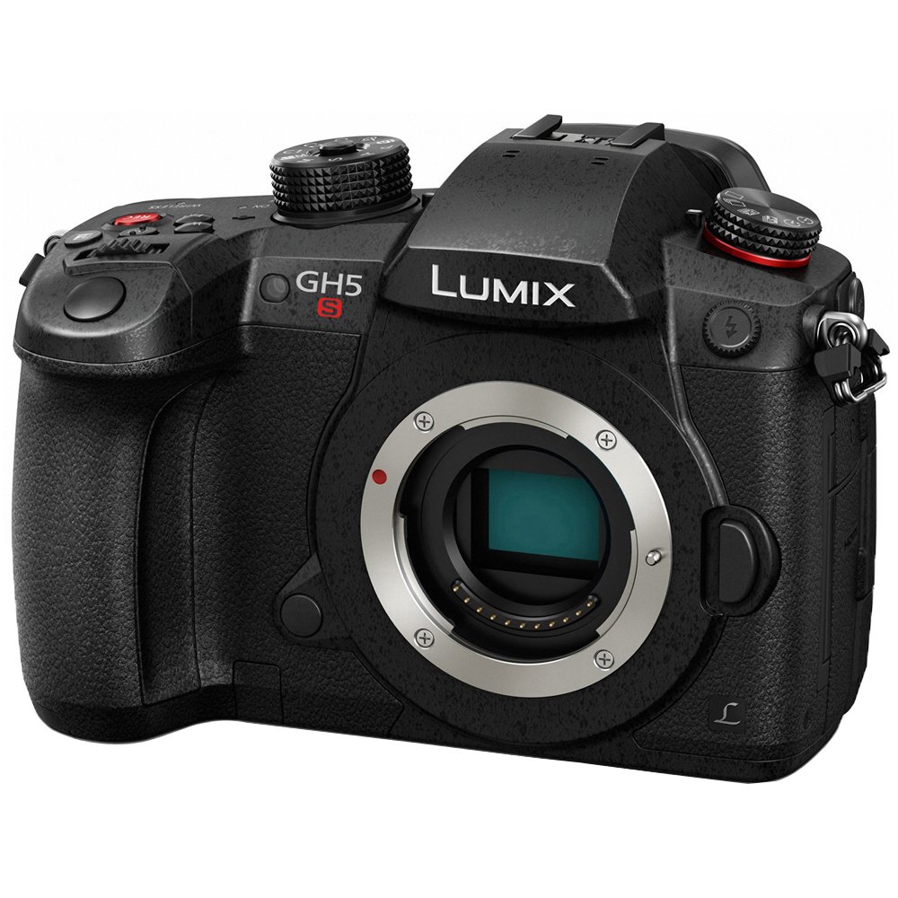Panasonic LUMIX GH5S 10.2MP C4K Mirrorless ILC Camera Body, Wi-Fi & Bluetooth + 64GB Dual Memory & Microphone Deluxe Bundle