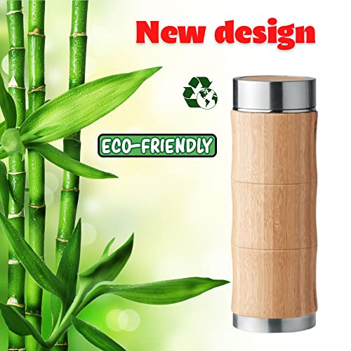 Bamboo Tea Tumbler with Infuser - Enjoy Fresh and Flavorful Tea Anywhere