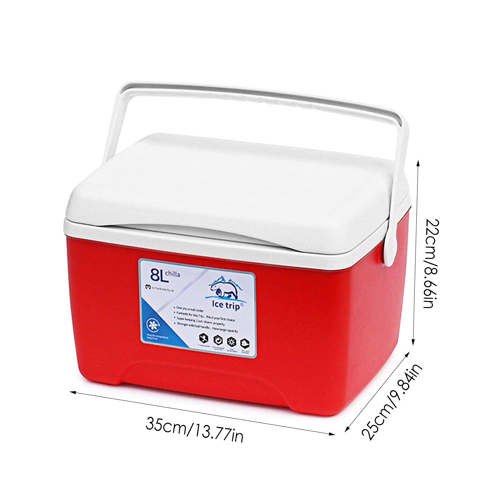 8L Cooler Box, Outdoor Rotomolded Cooler, Portable Cooler Box for BBQ, Camping, Pincnic, and Other Outdoor Activities