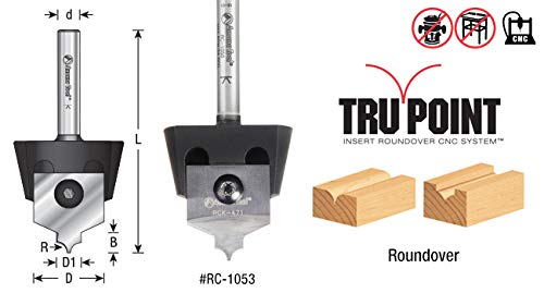 Amana Tool - Round Over Pt. Body 1/2" Shk (RC-1052), Industrial Grade