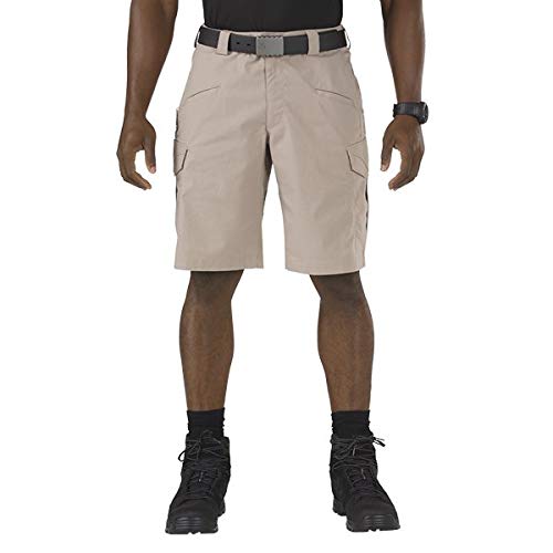 5.11 Tactical Men's Stryke 11-Inch Inseam Military Shorts, Flex-Tac Ripstop Fabric, Storm, 35, Style 73327