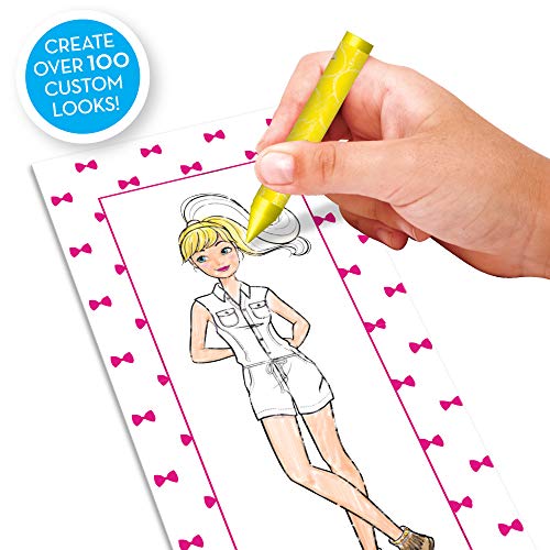 Barbie Fashion Plates All in One Studio Sketch Design Activity Set β Fashion Design Kit for Kids Ages 6 and Up