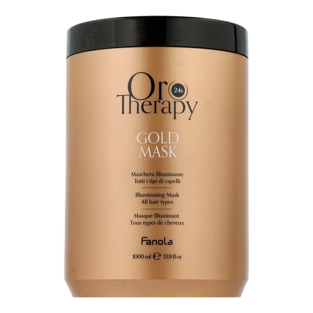 Fanola Oro Puro Illuminating Keratin Argan Mask, 1000 ml