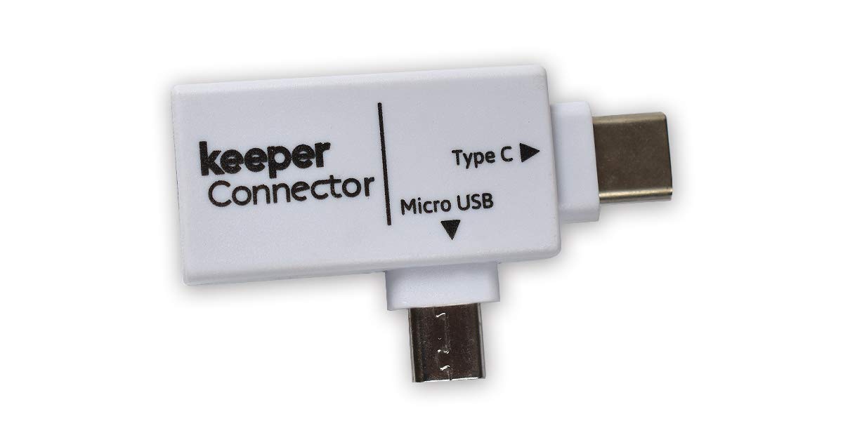 Picture Keeper Connector Portable Micro USB to USB C Adapter for Android Smartphones and Tablets