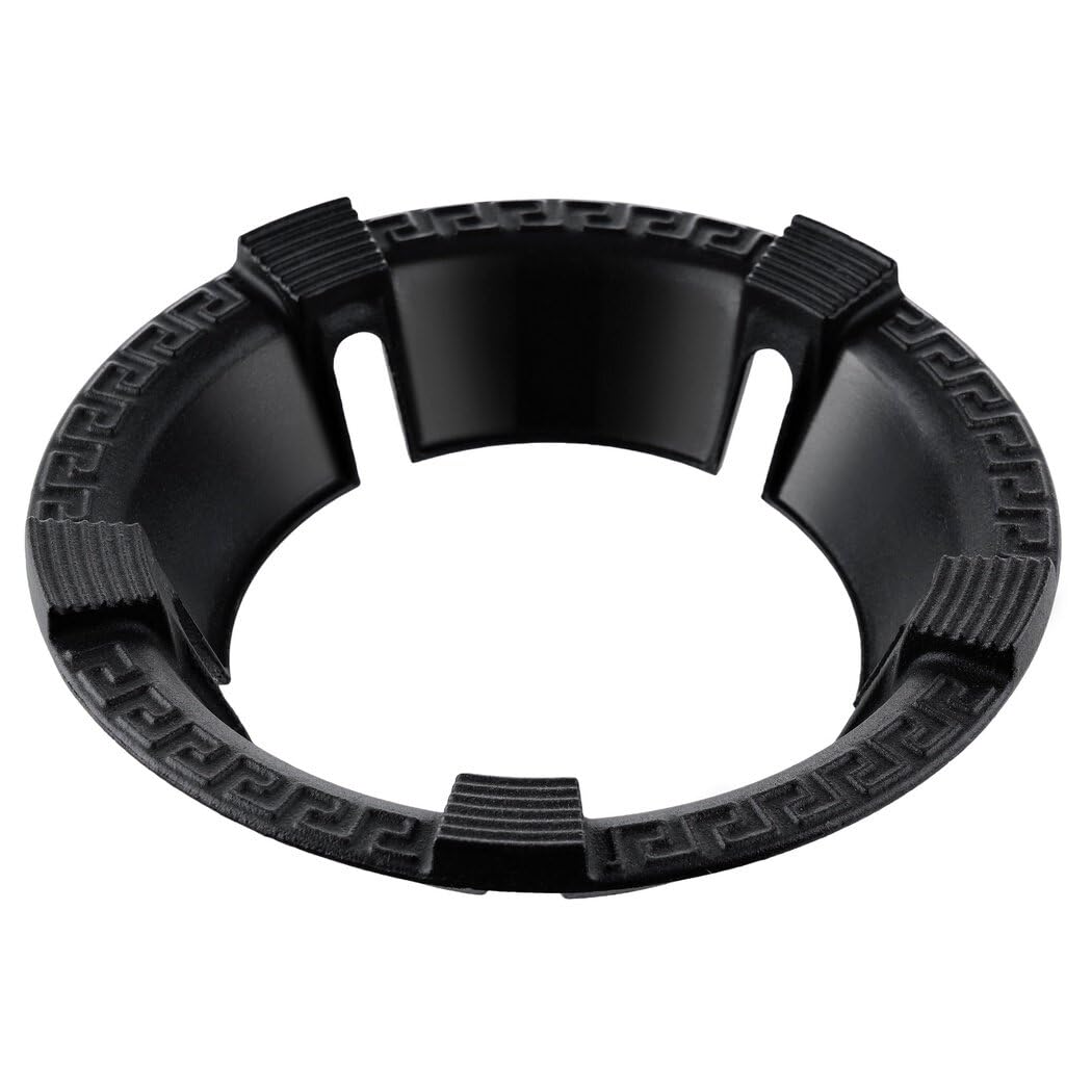 Homaisson Windproof Wok Support Ring, Gather Fire Cast Iron Burner Ring for Gas Stove Rack, Non-Slip Pot Pan Holder, Energy-Saving Wok Stand for 5-Claw Racks or Grates