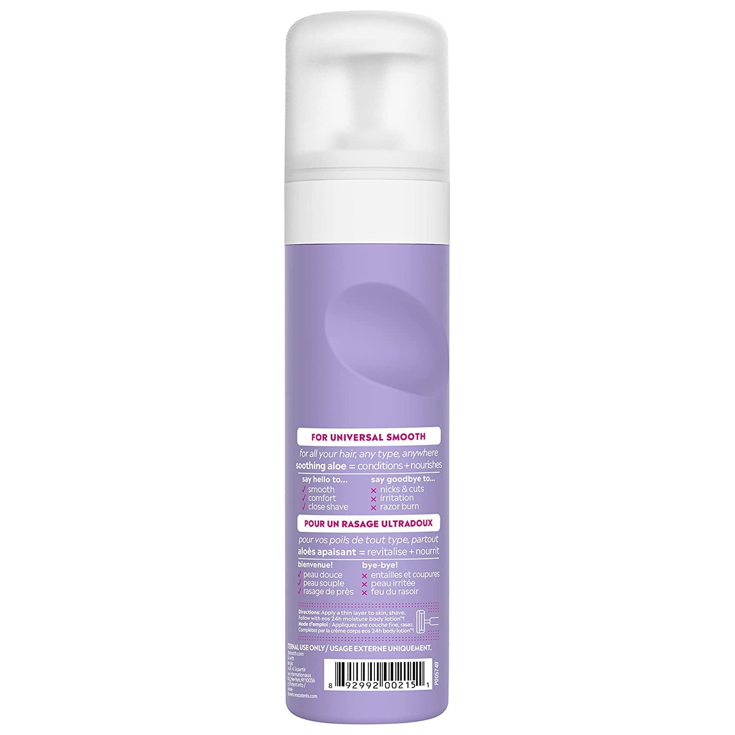 EOS Ultra Moisturizing Shave Cream, Lavender Jasmine, 3 Count