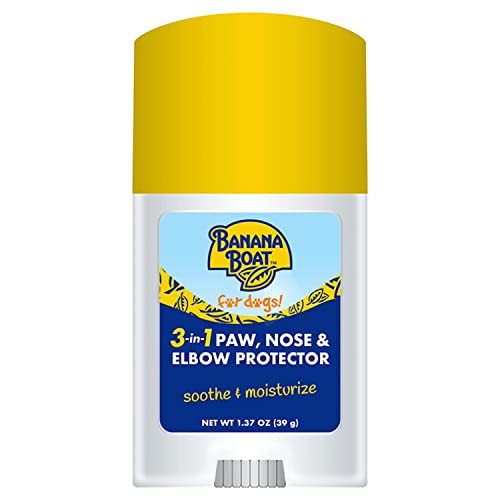 Banana Boat Dog Paw Balm ā 3 in 1 Soother Moisturizer and Protector for The Dog Nose Paw and Elbow, Used for Sun Protection, Moistures Dry Noses and Paws, Great Skin Soother for Dogs Sensitive Skin
