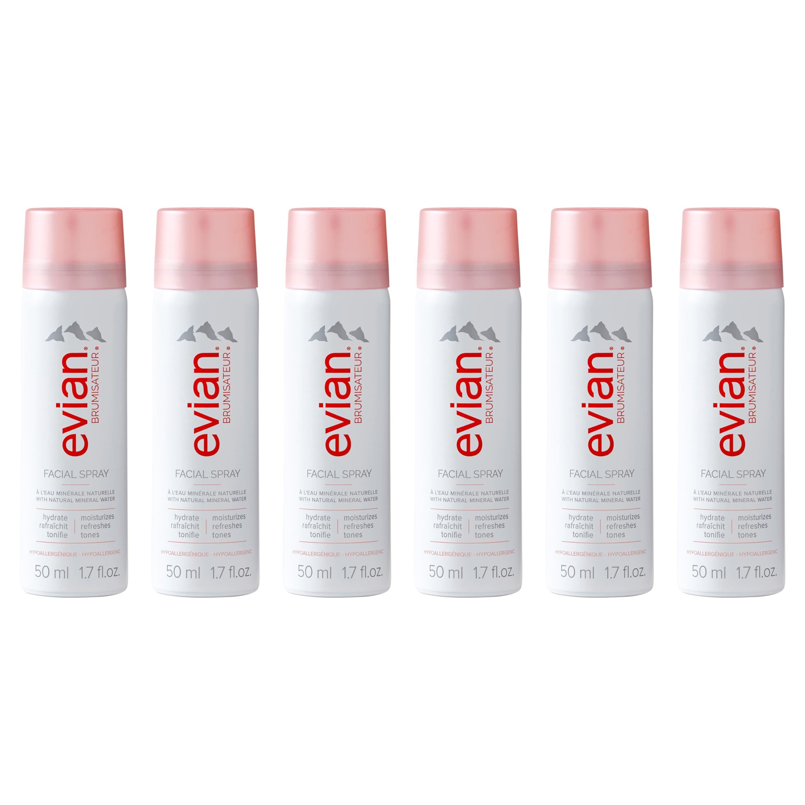 Evian Facial Spray, 1.7 oz. Travel 6-Pack